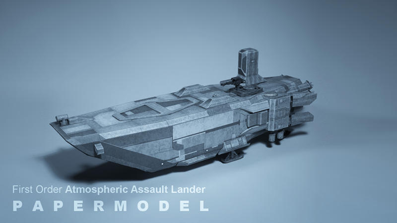 Star Wars First Order Atmospheric Assault Lander - Gallery - Kartonbau ...